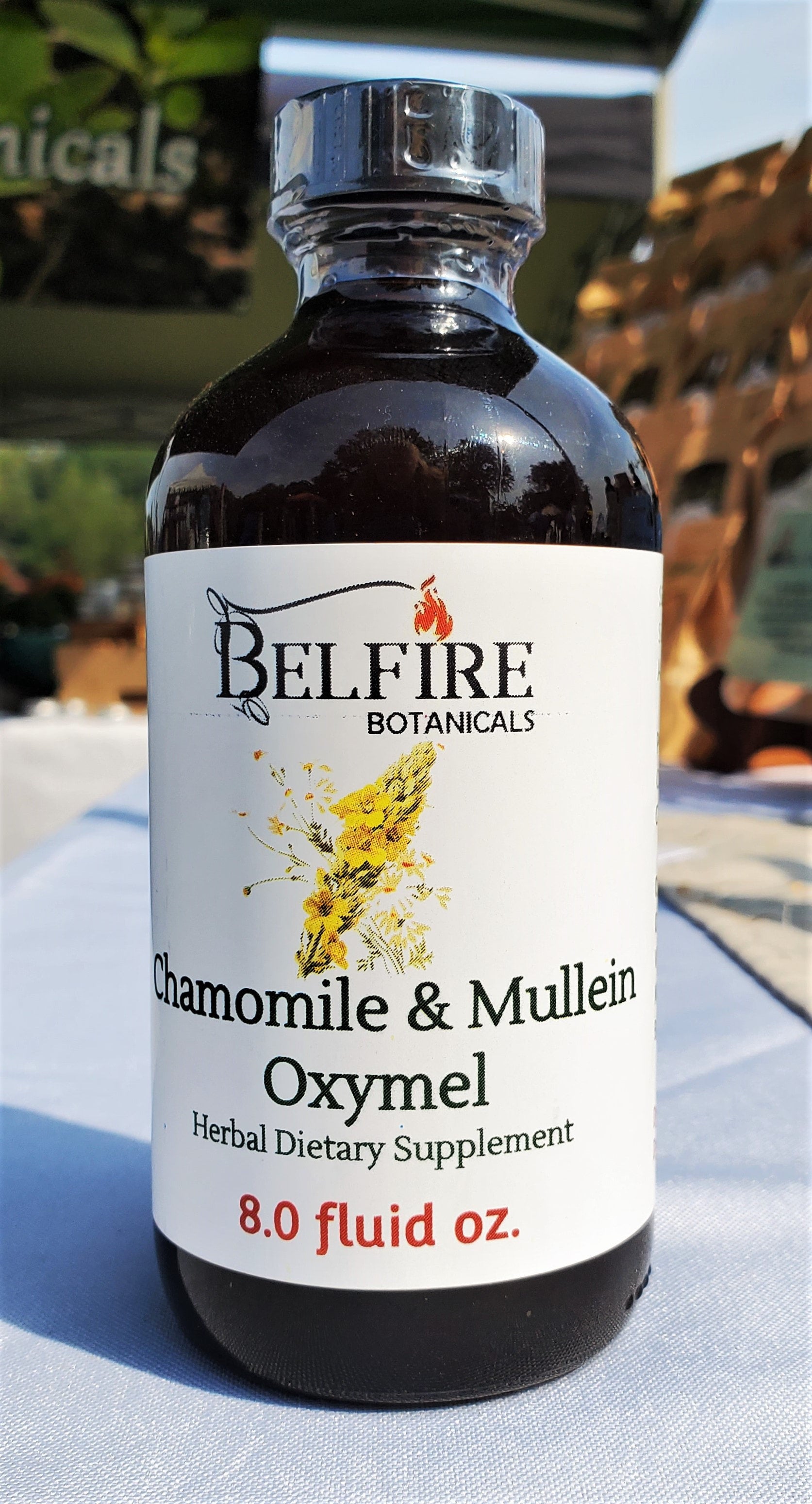 Chamomile and Mullein Oxymel - Cough Syrup
